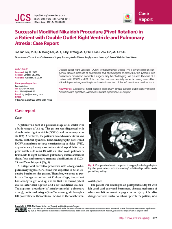(PDF) Successful Modified Nikaidoh Procedure (Pivot Rotation) in a ...