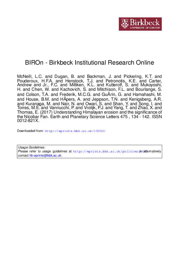 (PDF) Understanding Himalayan erosion and the significance of the ...