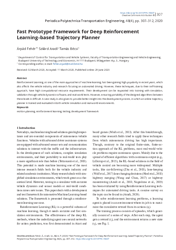 (PDF) Fast Prototype Framework for Deep Reinforcement Learning-based ...
