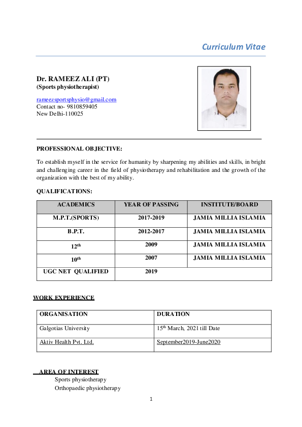 (PDF) Dr. RAMEEZ ALI (PT