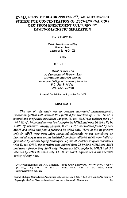 (PDF) Evaluation of Beadretriever TM , an Automated System for ...