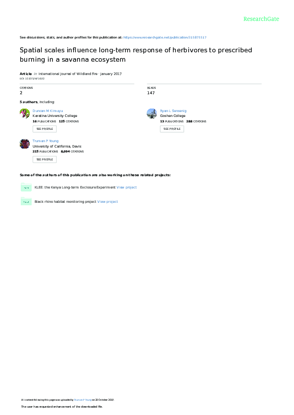 (PDF) Spatial scales influence long-term response of herbivores to ...