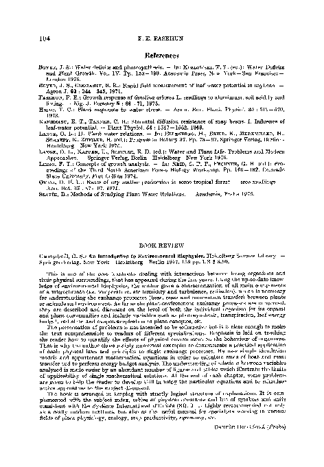 (PDF) An introduction to environmental biophysics | Gaylon Campbell ...