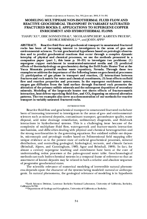 (PDF) Modeling multiphase non-isothermal fluid flow and reactive ...
