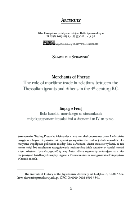 (PDF) Merchants of Pherae