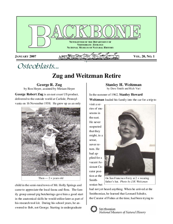 (PDF) Zug and Weitzman Retire | George Zug - Academia.edu