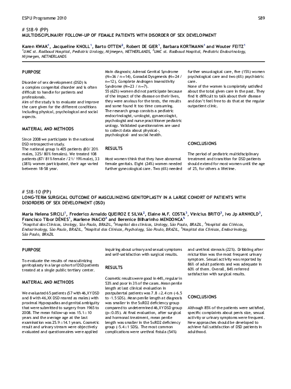 (PDF) Long-Term Surgical Outcome of Masculinizing Genitoplasty in a ...