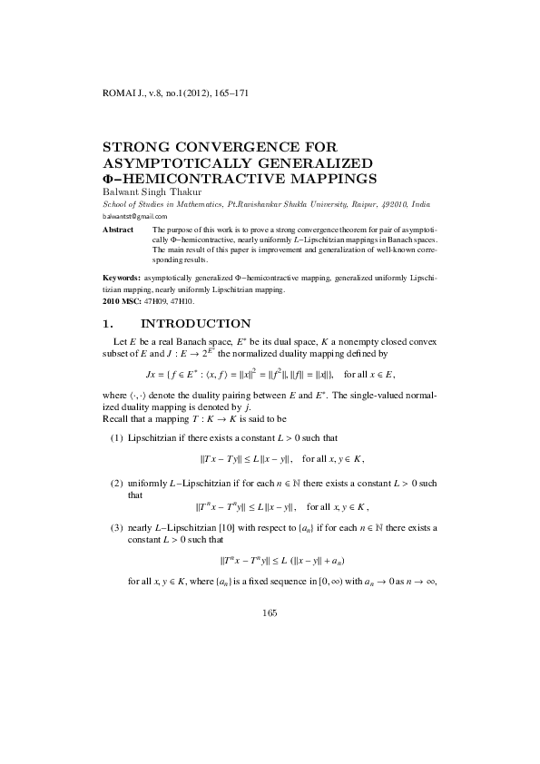 Pdf Fixed Point For A New Type Of Phi Contraction In Metric Spaces