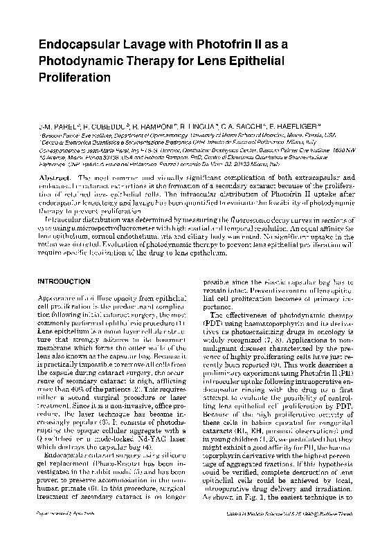 (PDF) Endocapsular lavage with photofrin II as a photodynamic therapy ...