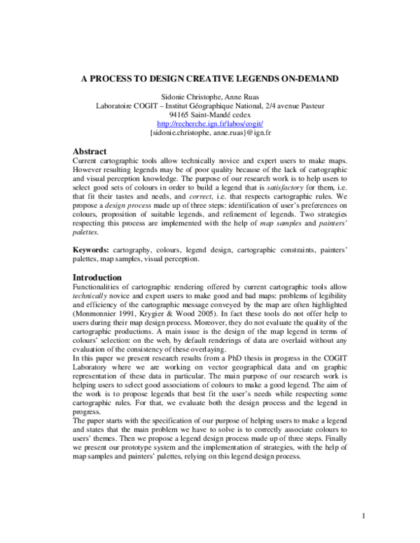 (PDF) A process to design creative legend on-demand