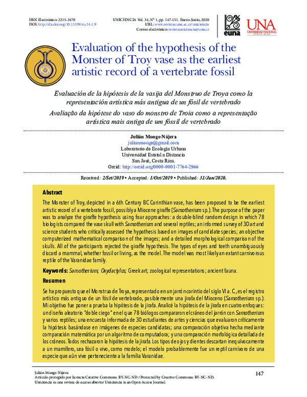 (PDF) Evaluation of the hypothesis of the Monster of Troy vase as the ...