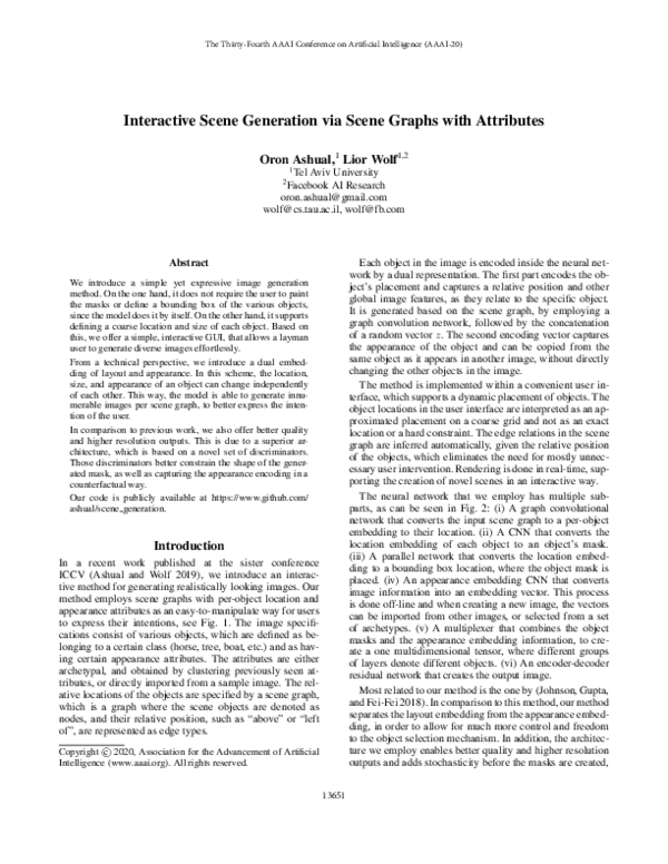 (PDF) Interactive Scene Generation via Scene Graphs with Attributes