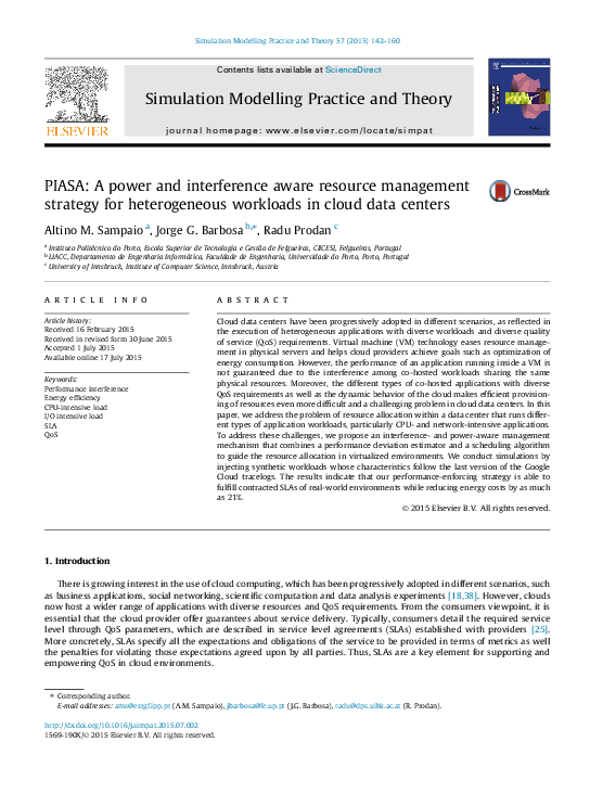 (PDF) PIASA: A power and interference aware resource management strategy for heterogeneous ...