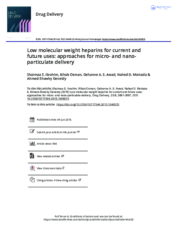 (PDF) Low molecular weight heparins for current and future uses ...