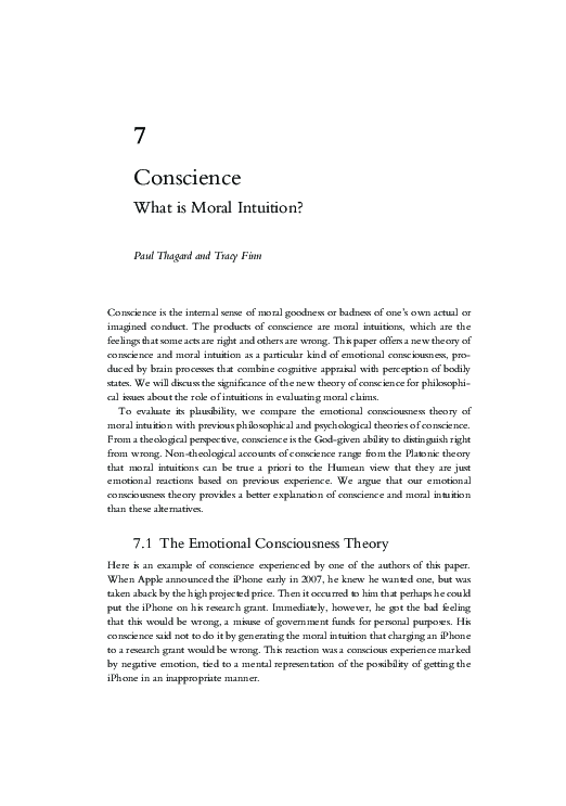(PDF) What is Moral Intuition?