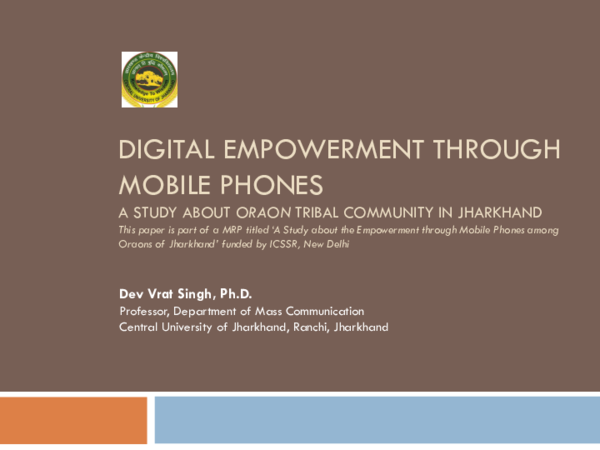 (PDF) Digital Empowerment through Mobile phones
