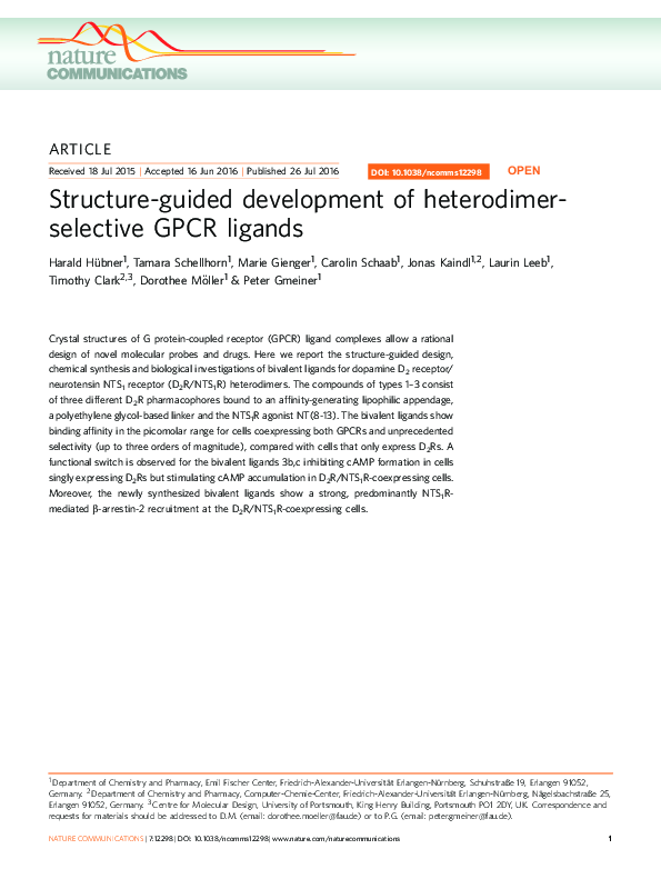 (PDF) Structure-guided development of heterodimer-selective GPCR ...