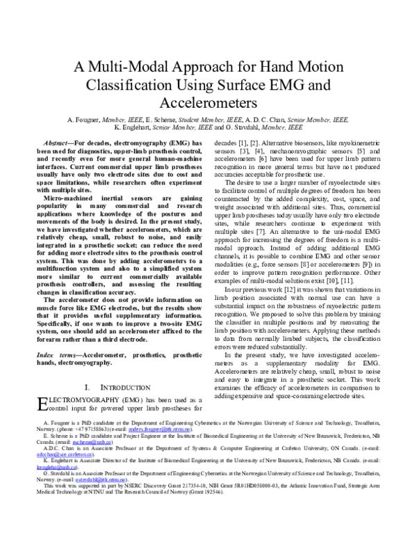 (PDF) A multi-modal approach for hand motion classification using ...