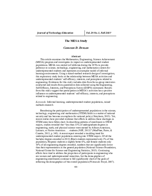 (PDF) The MESA Study