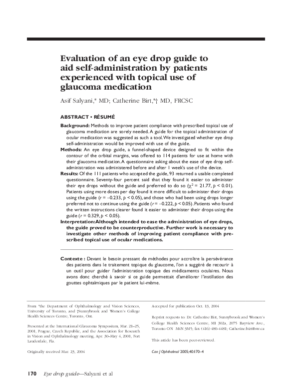 (PDF) Evaluation of an eye drop guide to aid self-administration by ...