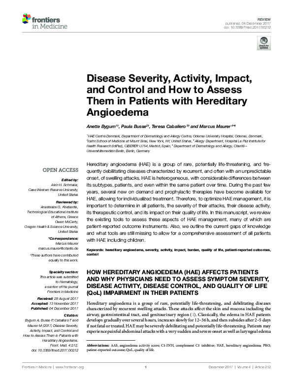(PDF) Disease Severity, Activity, Impact, and Control and How to Assess ...