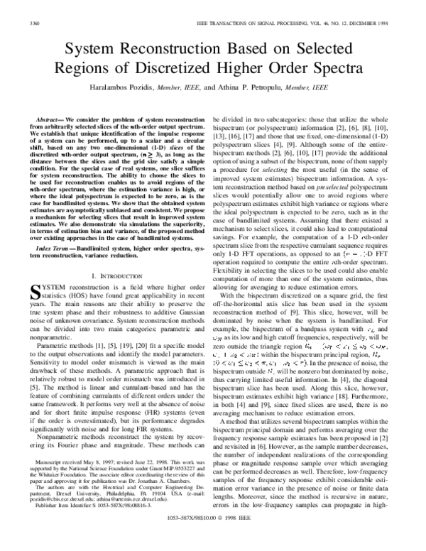 (PDF) System reconstruction based on selected regions of discretized ...