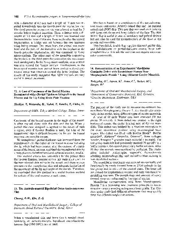 (PDF) Reconstruction of an experimental mandibular continuity defect ...