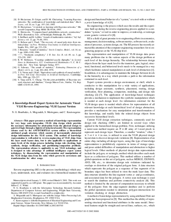 (PDF) A knowledge-based expert system for automatic visual VLSI reverse-engineering: VLSI layout ...