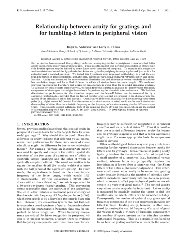 (PDF) Relationship between acuity for gratings and for tumbling-E ...