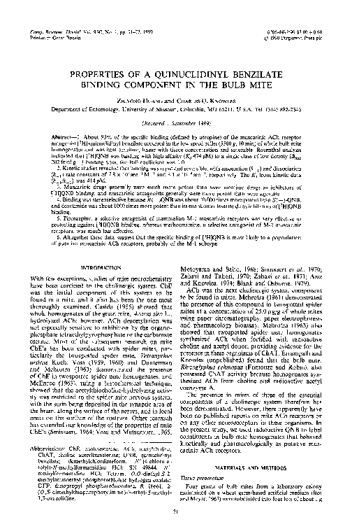 (PDF) Properties of a quinuclidinyl benzilate binding component in the ...