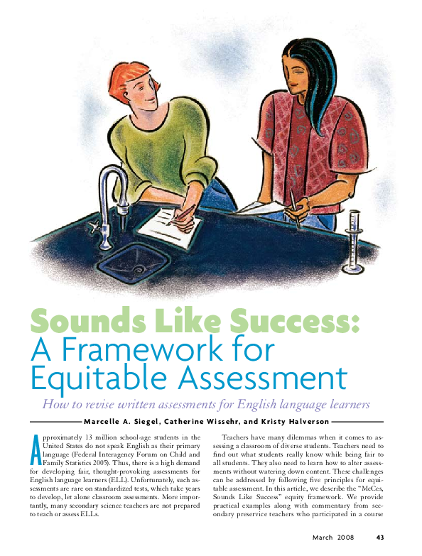 (PDF) Sounds like Success: A Framework for Equitable Assessment: How to ...