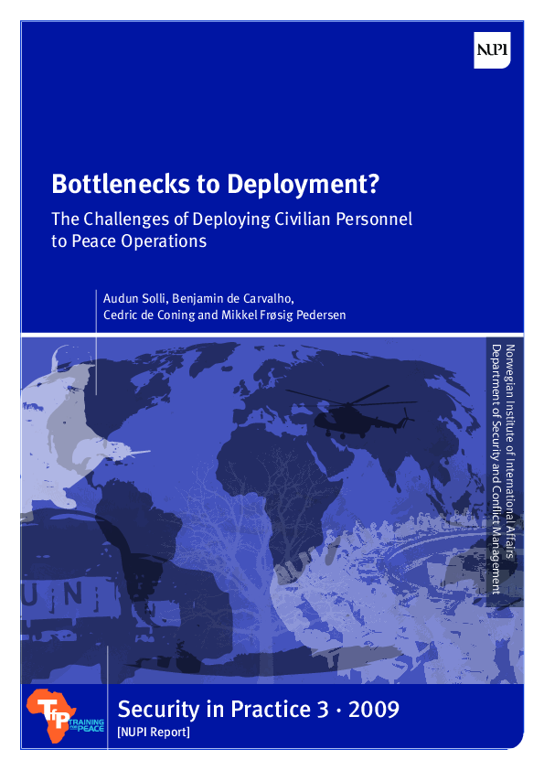 (PDF) Bottlenecks to Deployment? The Challenges of Deploying Civilian ...