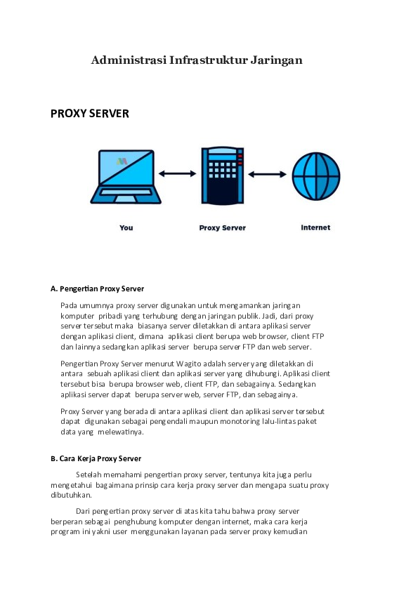 (DOC) Administrasi Infrastruktur Jaringan PROXY SERVER