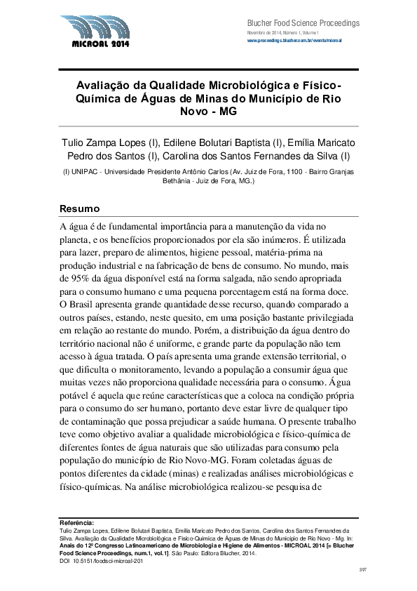 (PDF) Avaliação da qualidade microbiológica e físico-química de filés ...