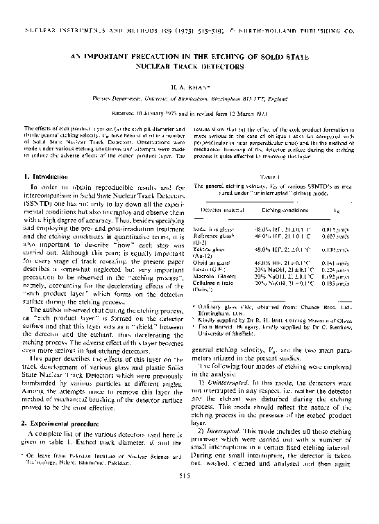 (PDF) An important precaution in the etching of solid state nuclear ...