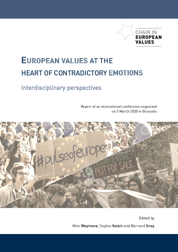(PDF) European values at the heart of contradictory emotions (UCLouvain ...