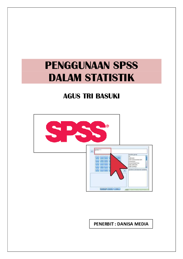 (PDF) Panduan spss untuk statistik