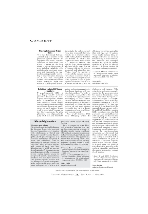 (PDF) Definitive typing of LPS core structures