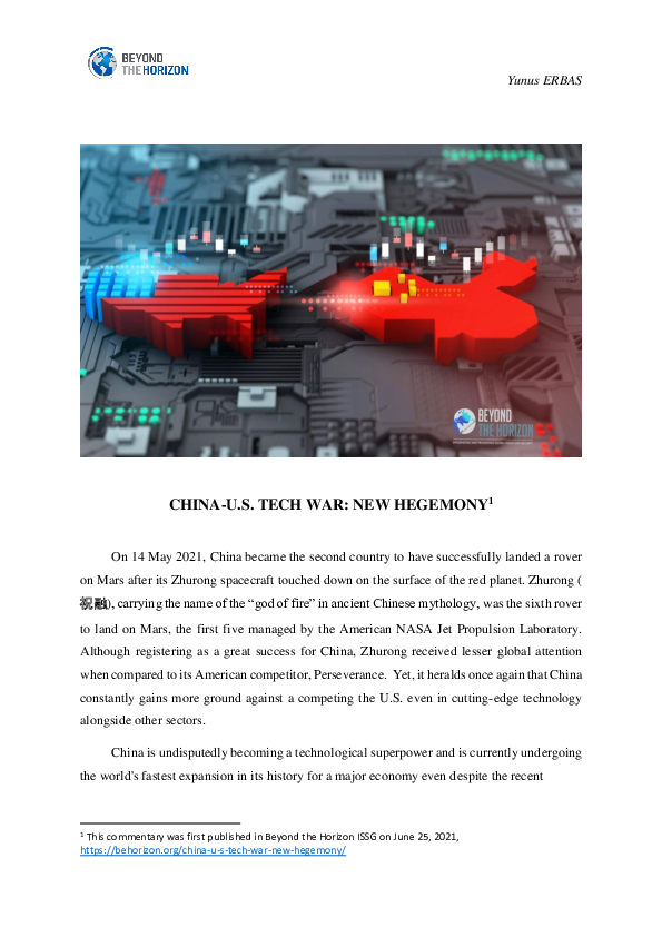 (PDF) China-U.S. Tech War: New Hegemony