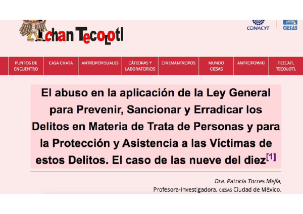 Pdf Mujeres Indígenas Acusadas De Trata De Personas Fuera De Su Lugar