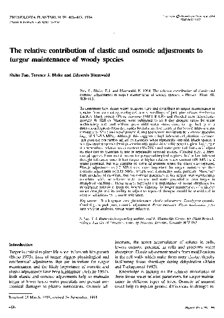 (PDF) The relative contribution of elastic and osmotic adjustments to ...