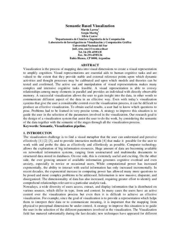 (PDF) Semantic Based Visualization