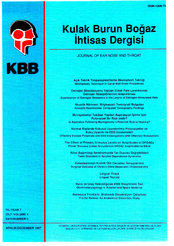 (PDF) Recessus Frontalis: Anatomik Disseksiyon Çalışması