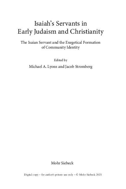 (PDF) A Covenantal Community and a New Creation after the Flood: The ...