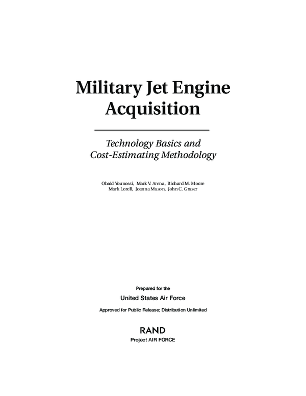(PDF) Military Jet Engine Acquisition: Technology Basics and Cost ...