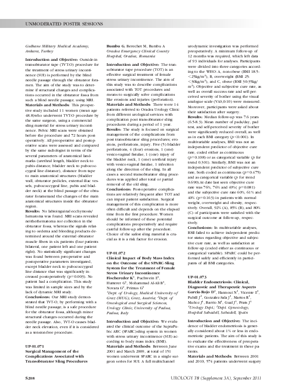 (PDF) UP-01.072 Clinical Impact of Body Mass Index on the Outcome of ...