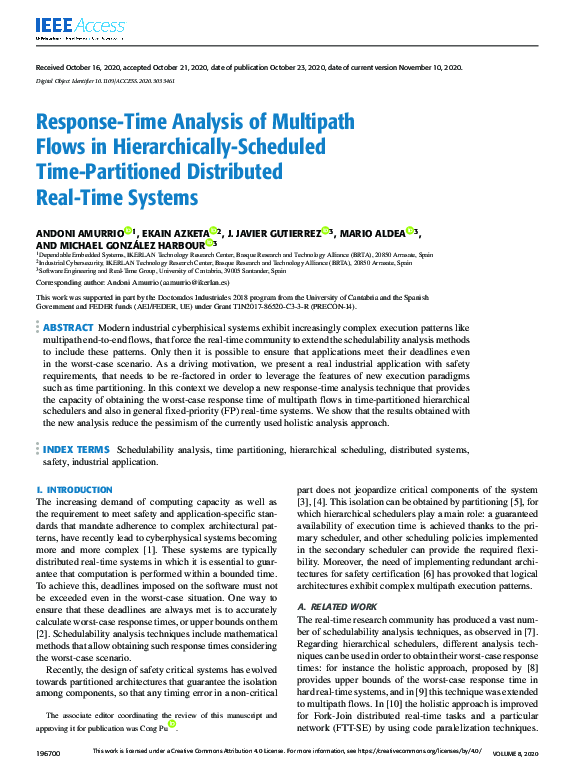 Pdf Response Time Analysis Of Multipath Flows In Hierarchically
