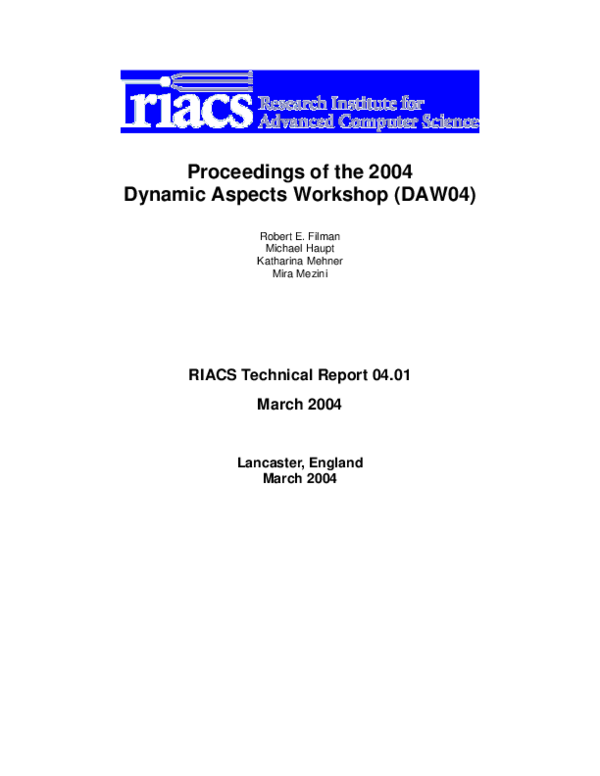 Pdf A Dynamic Aspect Oriented C Using Mop With Minimal Hook Weaving Approach Tzilla Elrad