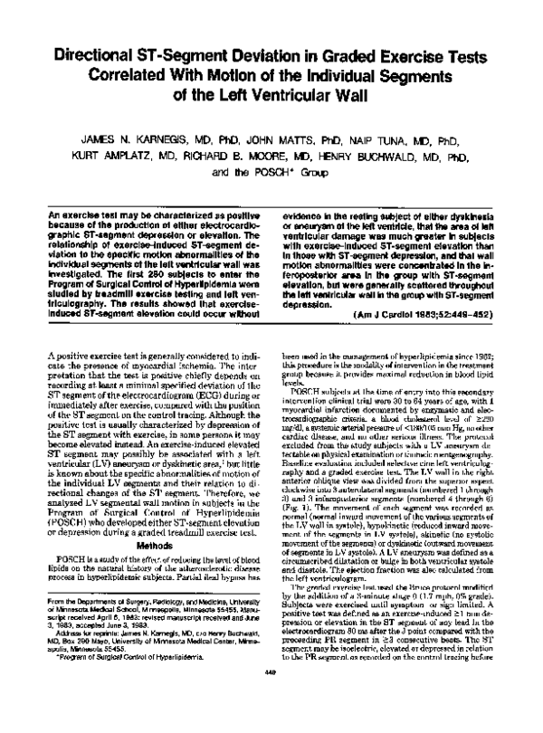 (PDF) Directional ST-segment deviation in graded exercise tests ...