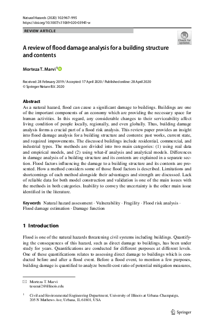 (PDF) A review of flood damage analysis for a building structure and ...